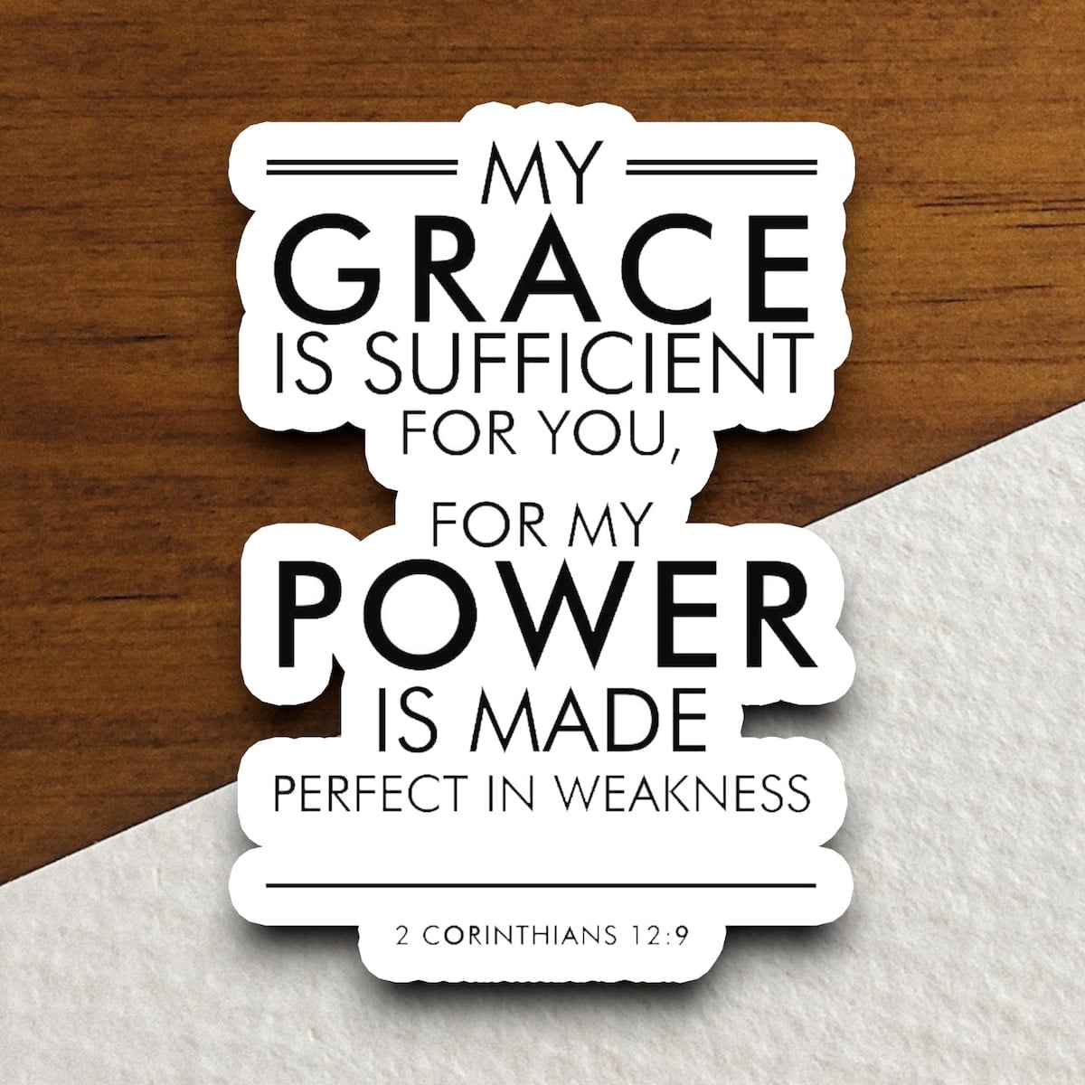 Stickly My Grace Is Sufficient For You Sticker, Religious Sticker ...
