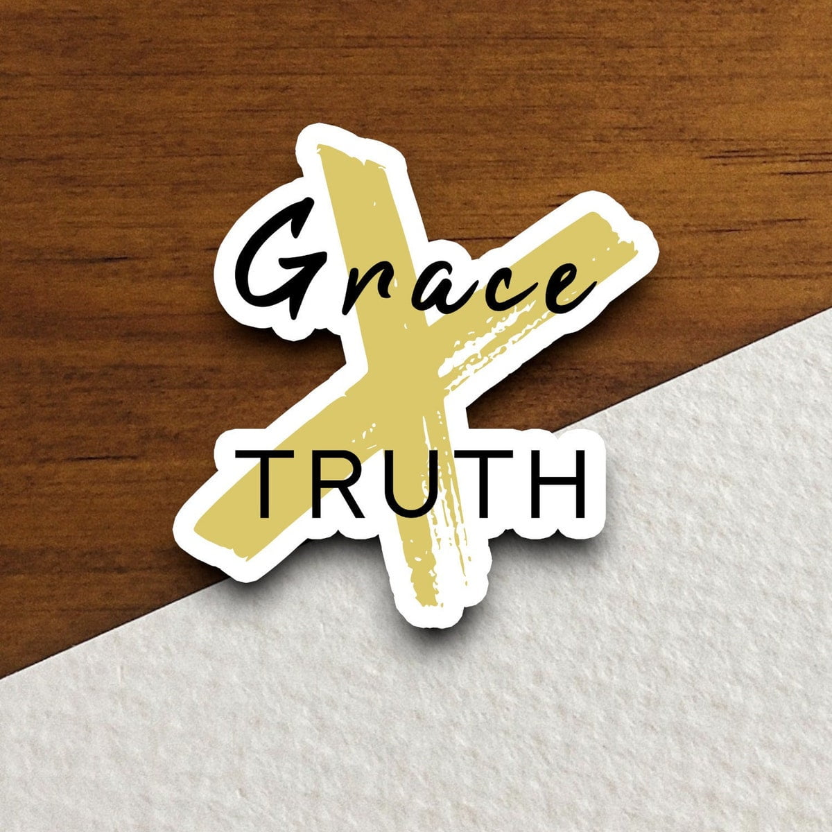 Stickly Grace Truth Faith Sticker, Religious Sticker, Faith Sticker ...
