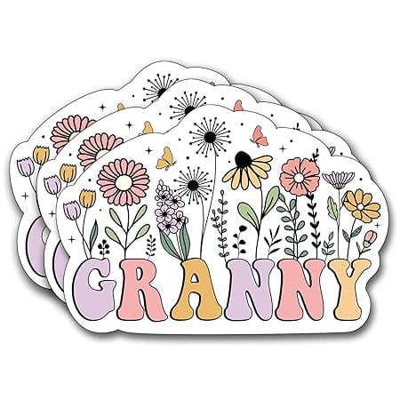 Stickly Granny Sticker, Decal Gift for Mom Mama Grandma Nana Funny Mom ...