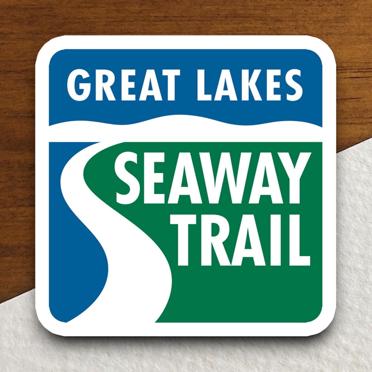 Stickly Great Lakes Seaway Trail Road Sign Stickers Traffic Sticker ...