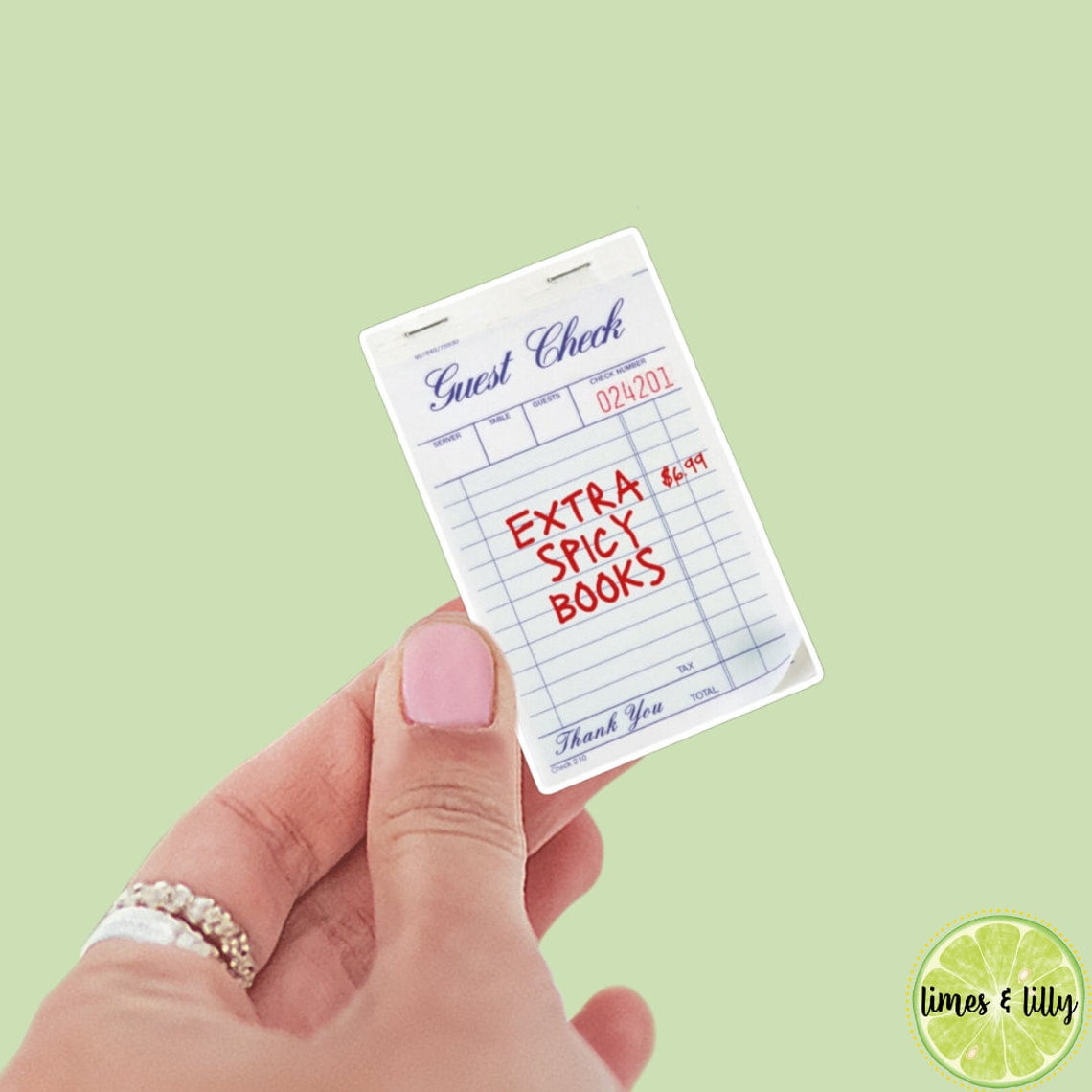 Stickly Guest Check Extra Spicy Books Er, Bookish Ers, Kindle, Laptop ...