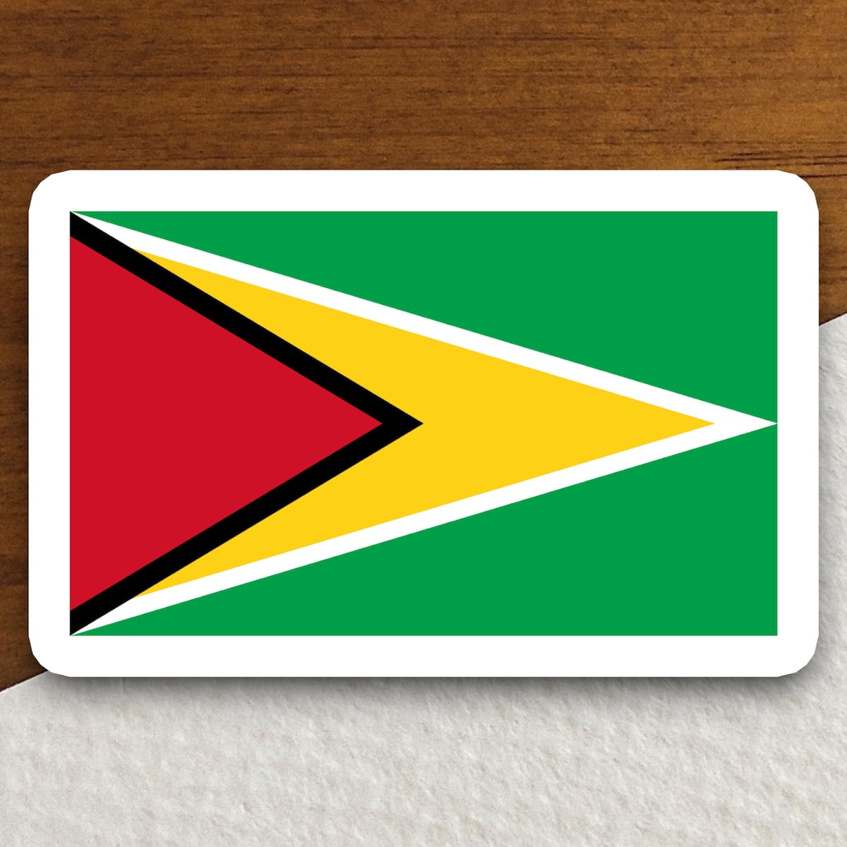 Stickly Guyana Country Flag Sticker, International Country Sticker ...