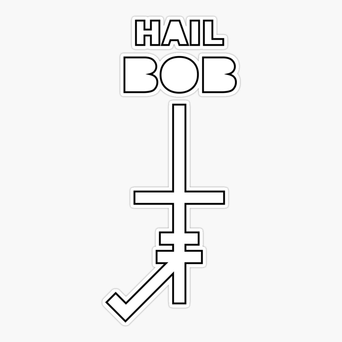 Stickly Hail Bob Sticker, Phone Decal Water Bottle Stickers Car Decals ...