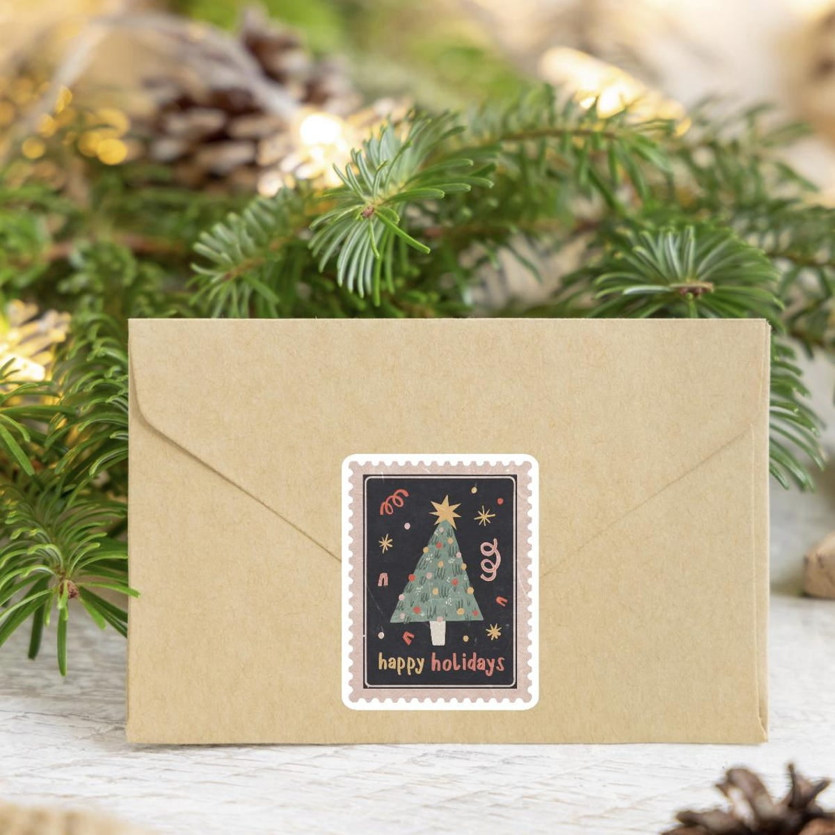 Stickly Happy Holidays Sticker Waterproof Glossy Vinyl Sticker Cute ...