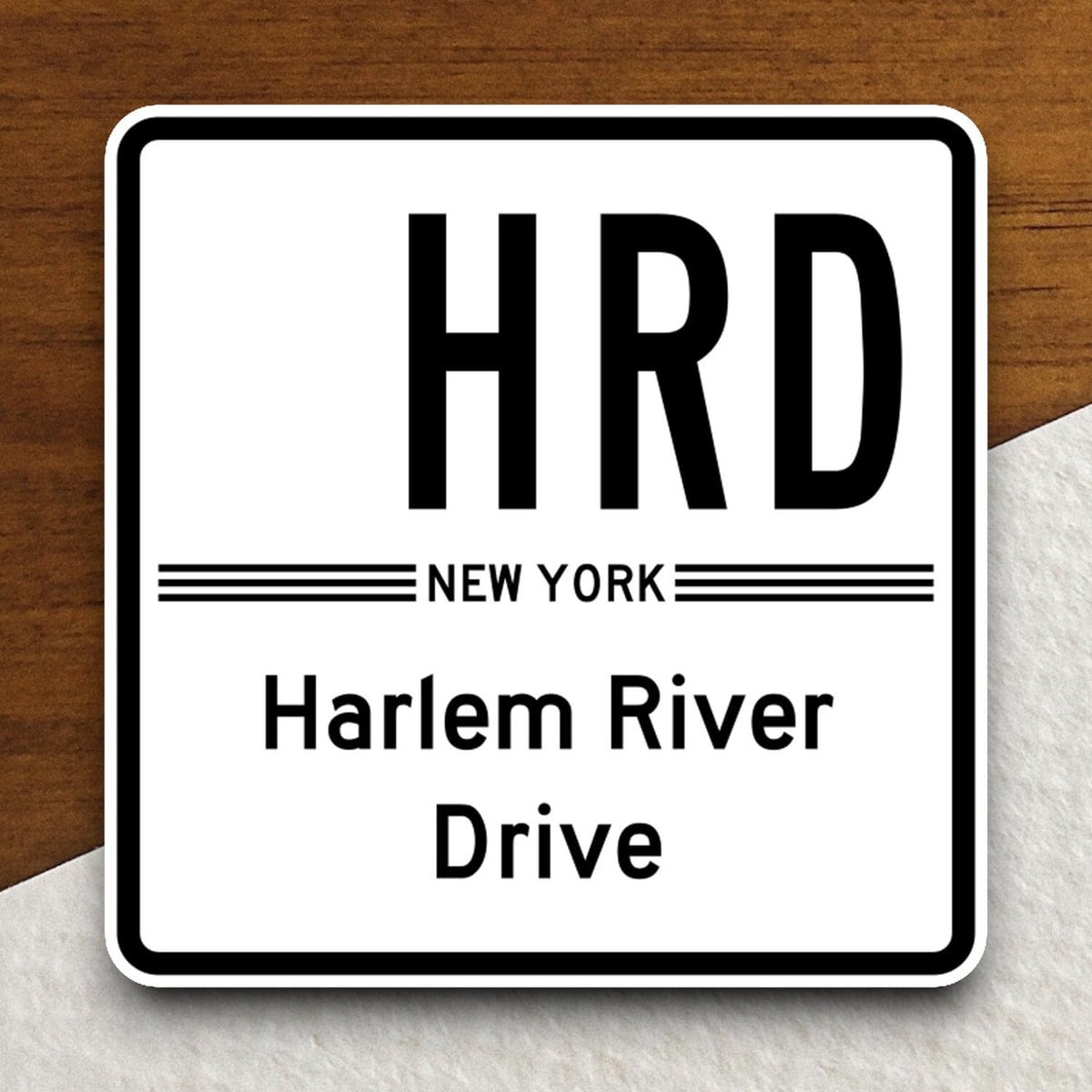 Stickly Harlem River Drive Shield Road Sign Stickers Traffic Sticker ...
