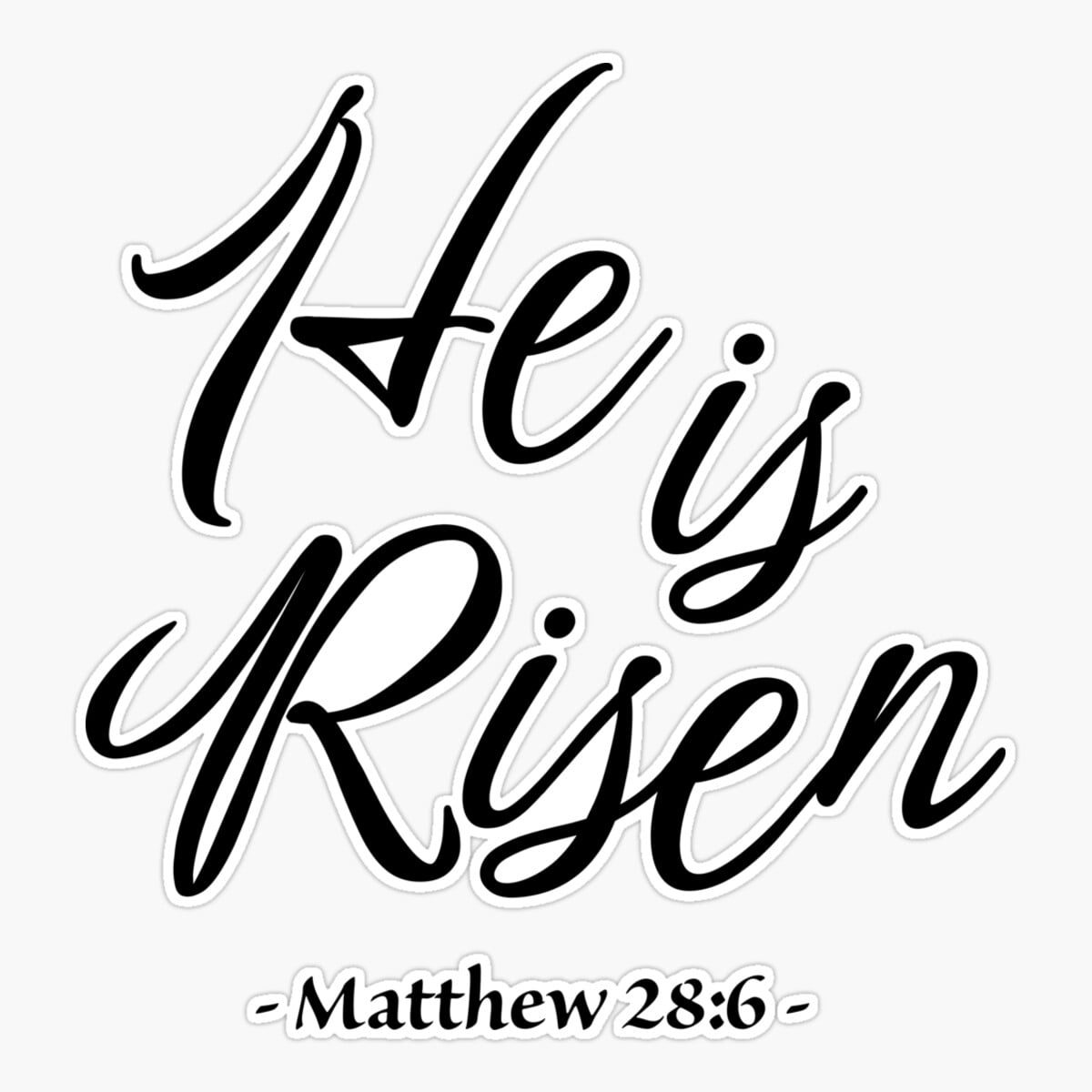 Stickly He Is Risen - Favorite Bible Text Verses - Christian Stickers ...