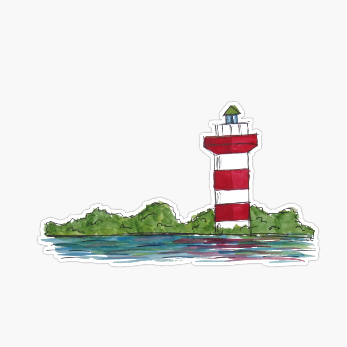 Stickly Hilton Head Sticker, Phone Decal Water Bottle Stickers Car ...