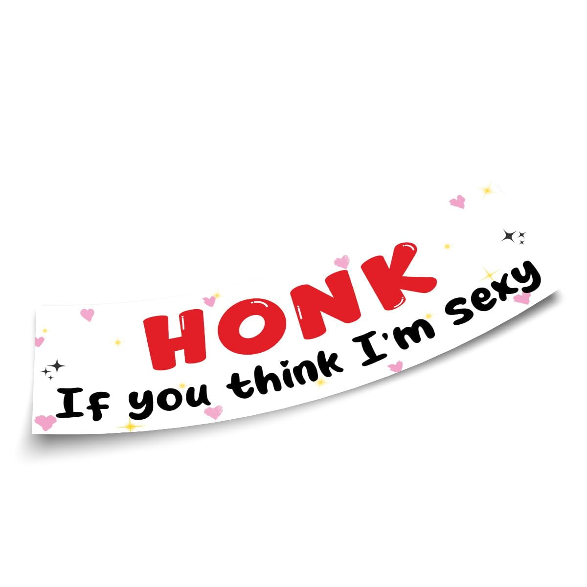 Stickly Honk IYou Think I'm Yellow Sticker, Funny Bumper Sticker for ...