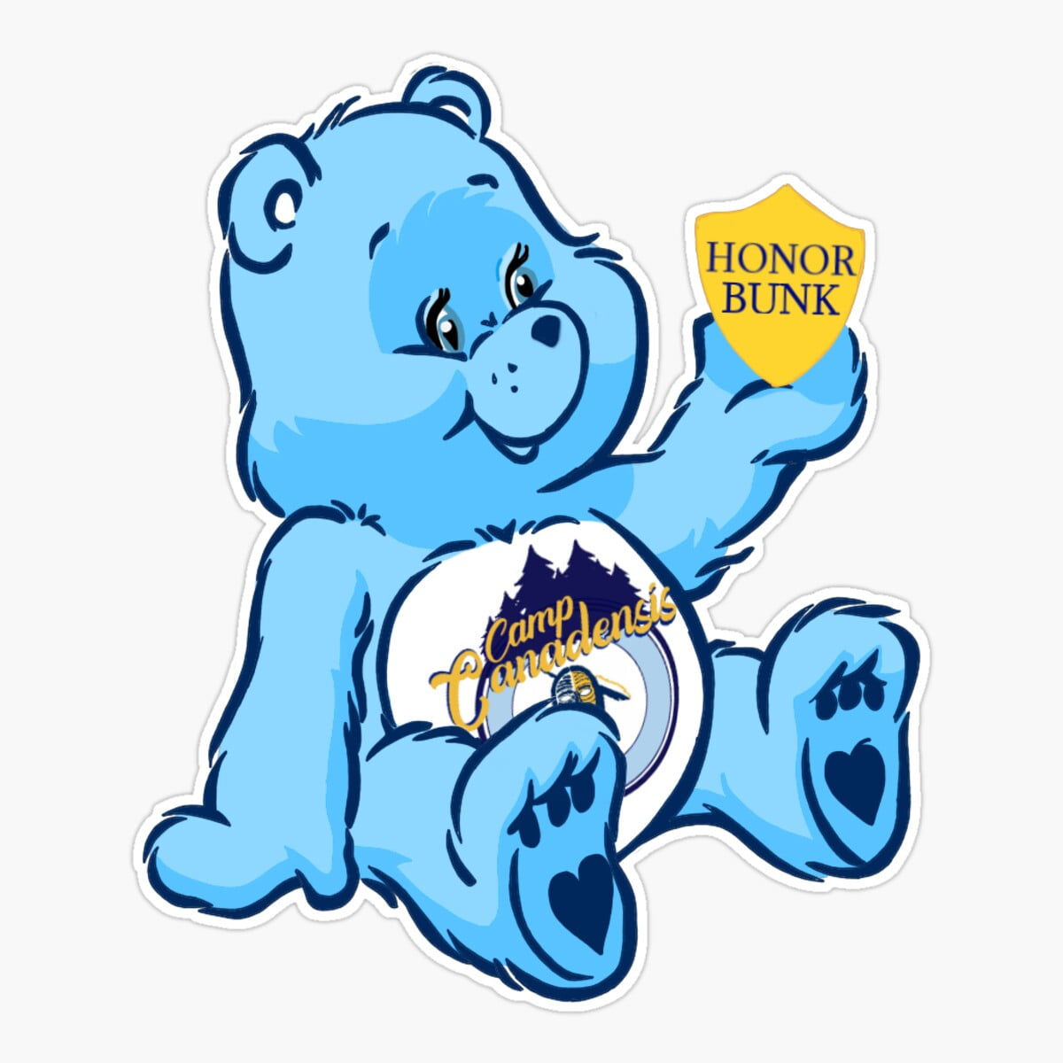 Stickly Honor Bunk Bear Sticker, Phone Decal Water Bottle Stickers Car ...