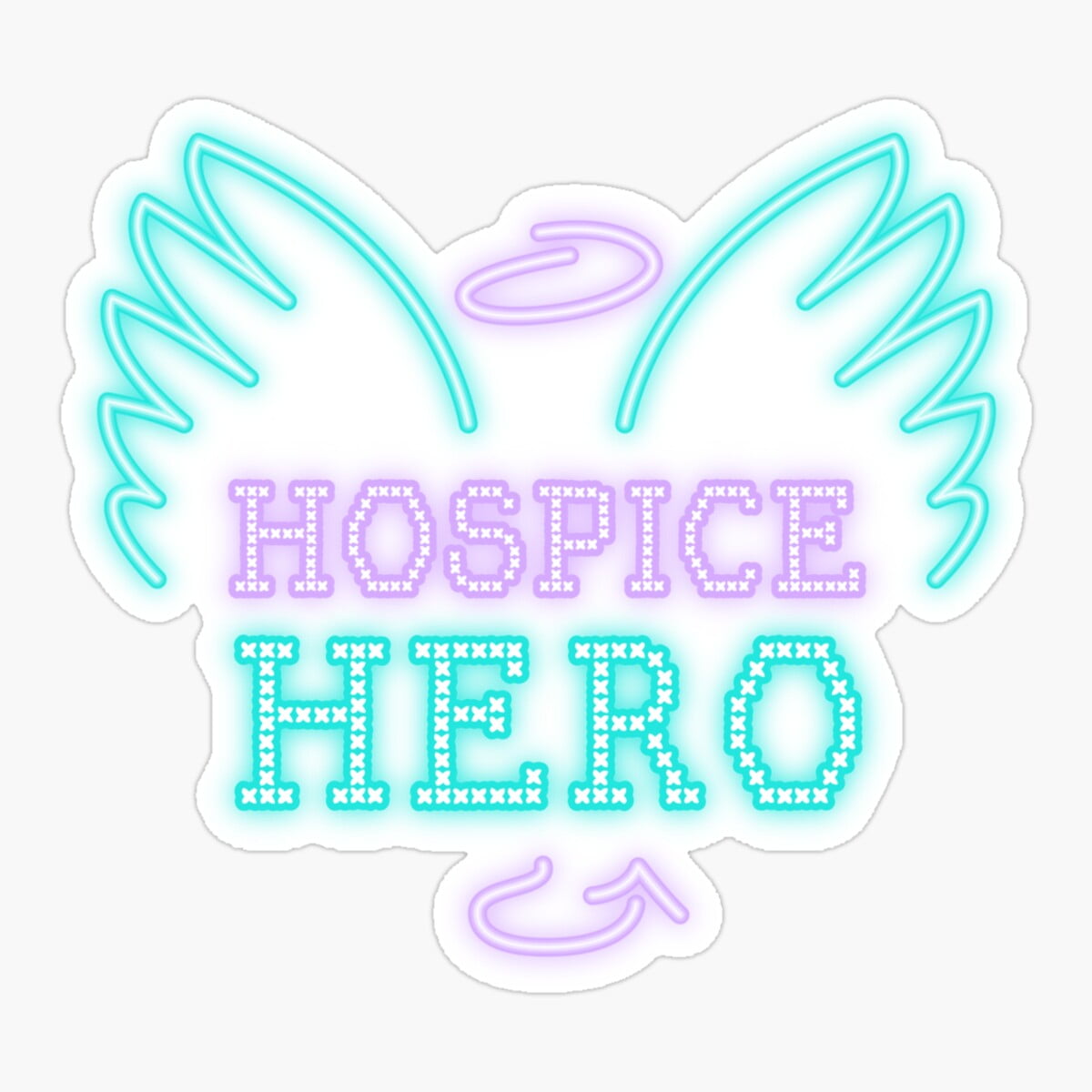 Stickly Hospice Hero Nurse Volunteer Sticker, Phone Decal Water Bottle ...