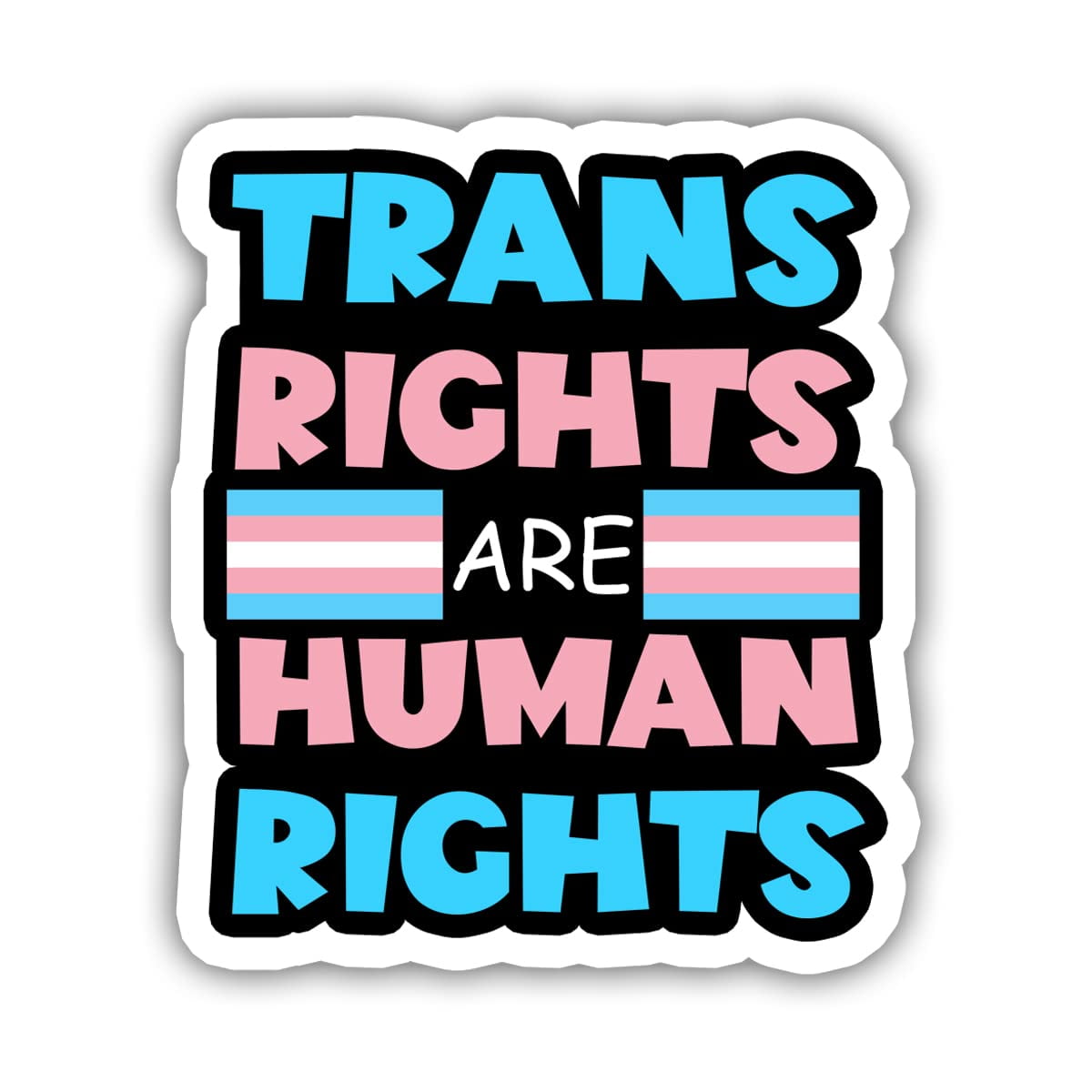 Stickly are Human Rights Sticker, LGBT Pride Trans Flag LGBT Community ...