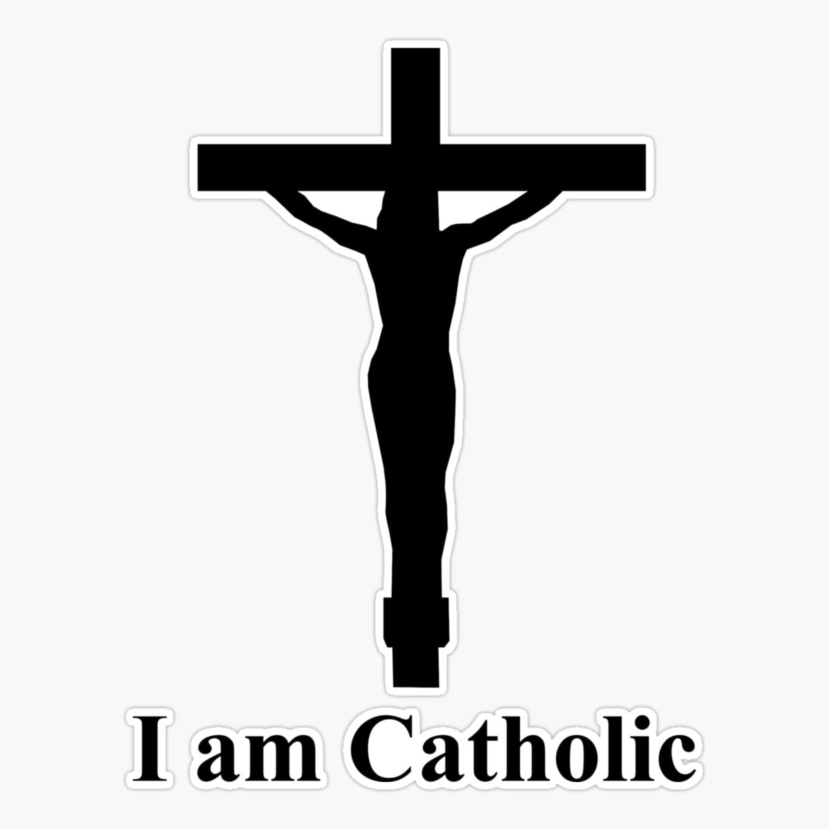Stickly I Am Catholic Sticker, Phone Decal Water Bottle Stickers Car ...
