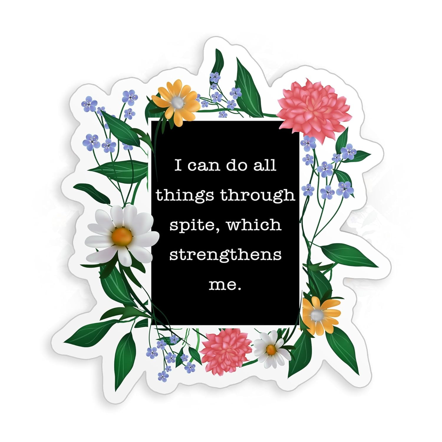 Stickly I Can Do All Things Through Spite Sticker Prove Them Wrong ...