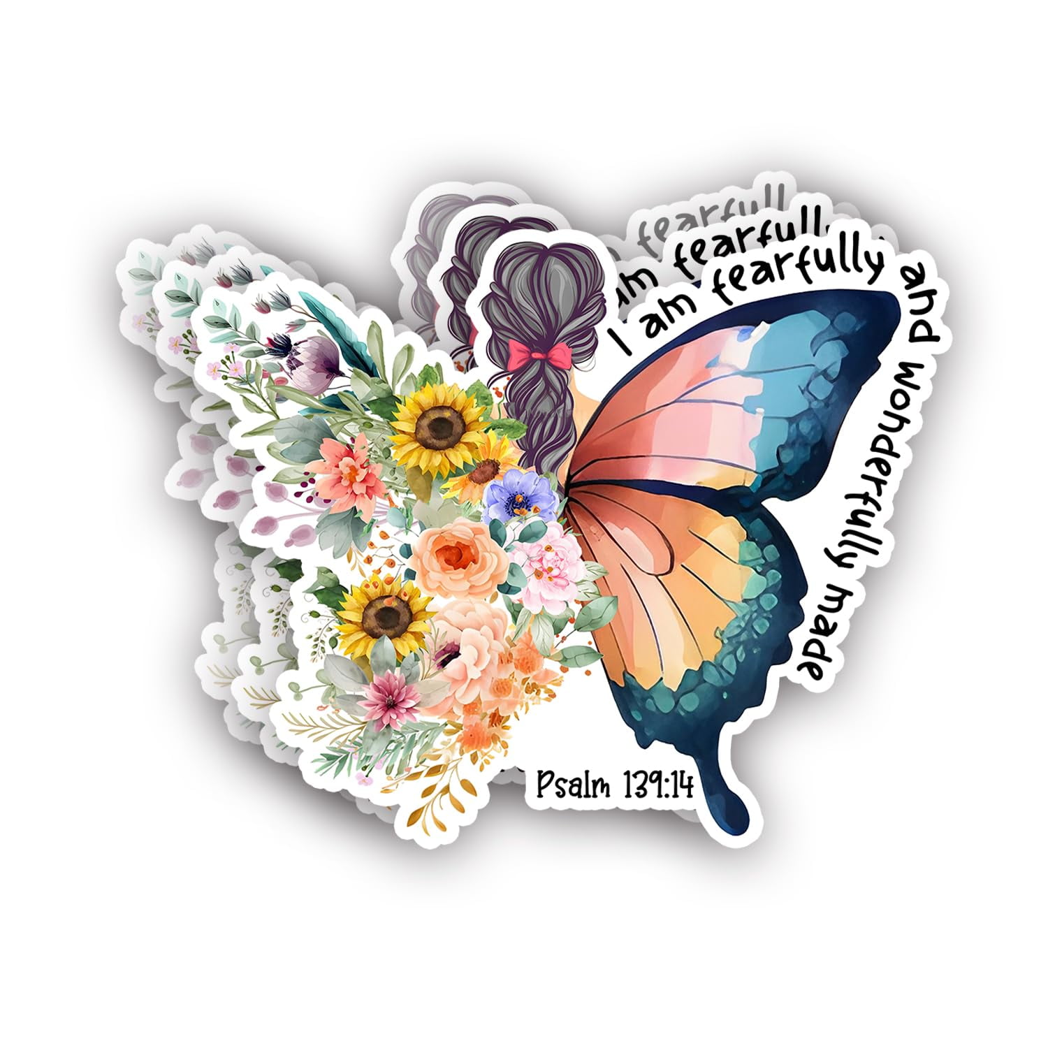 Stickly I Am Fearfully and Wonderfully Made Christian Sticker ...