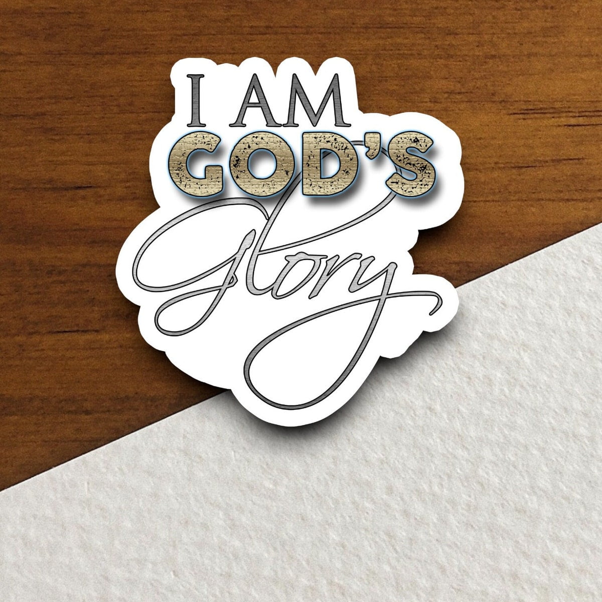 Stickly I Am God'S Glory Sticker, Religious Sticker, Faith Sticker ...