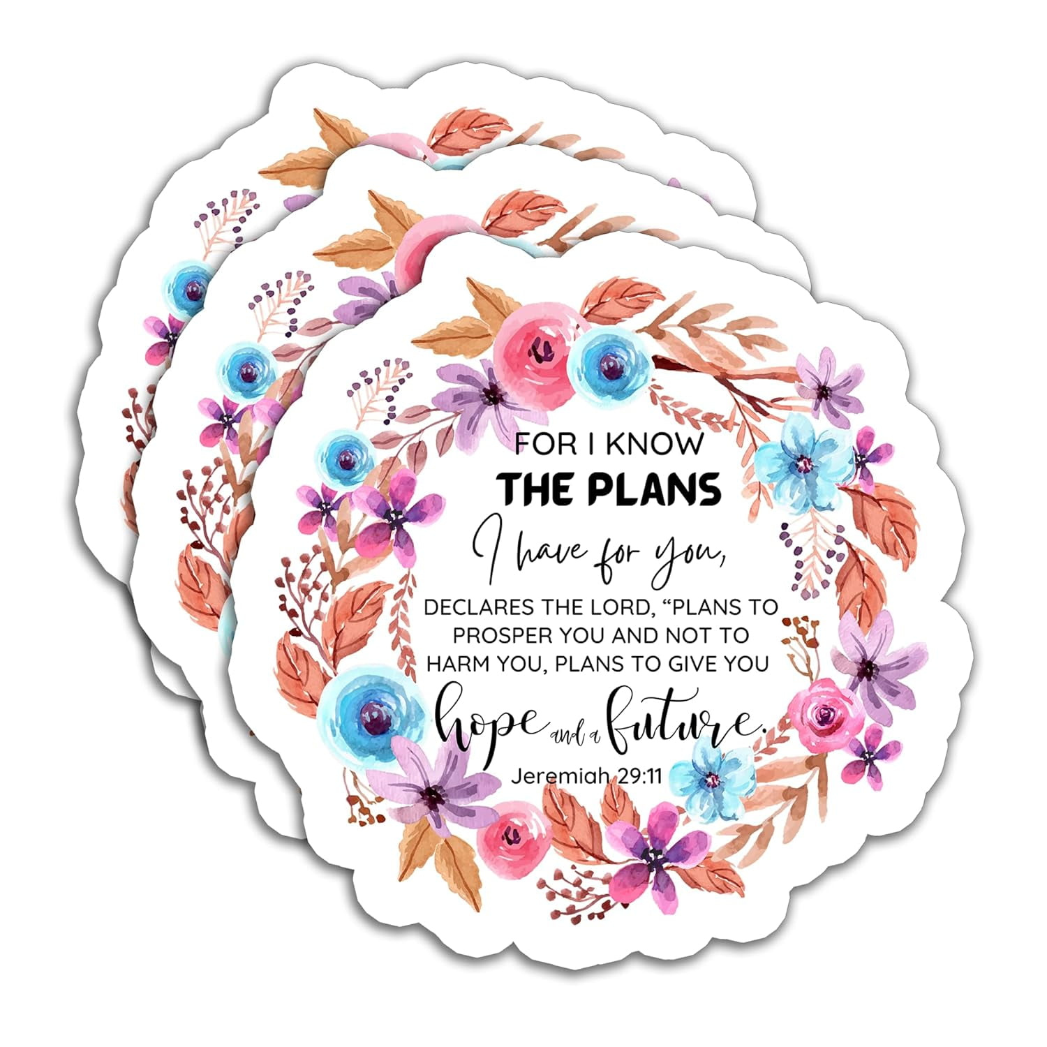 Stickly For I Know the Plans I Have for You Jeremiah 29:11 Christian ...