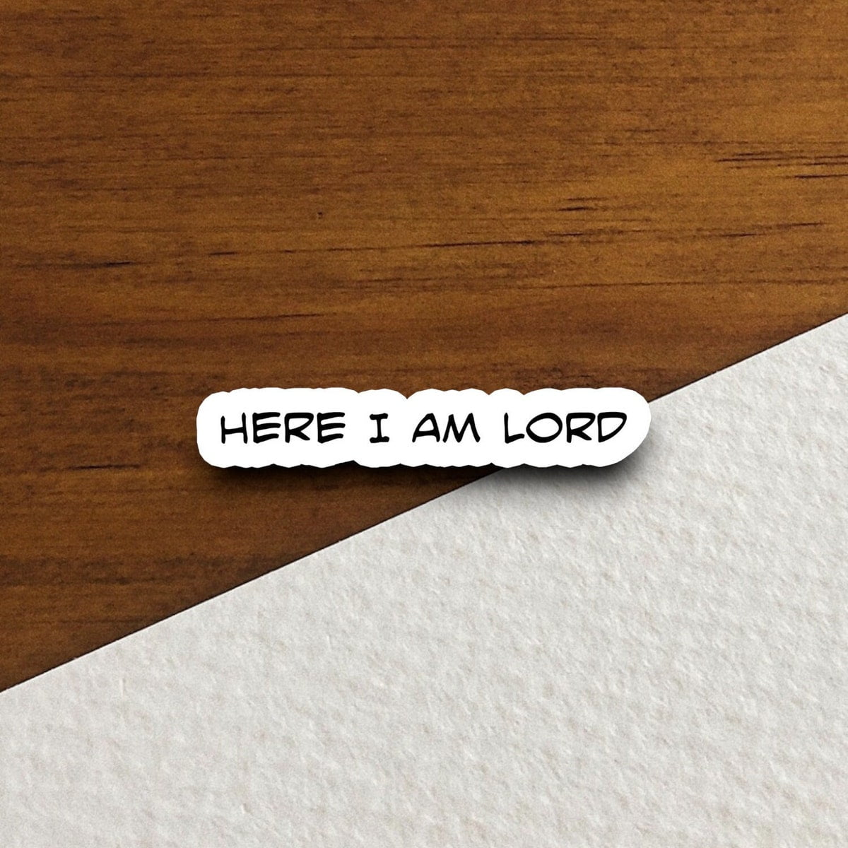 Stickly Here I Am Lord Sticker, Religious Sticker, Faith Sticker ...