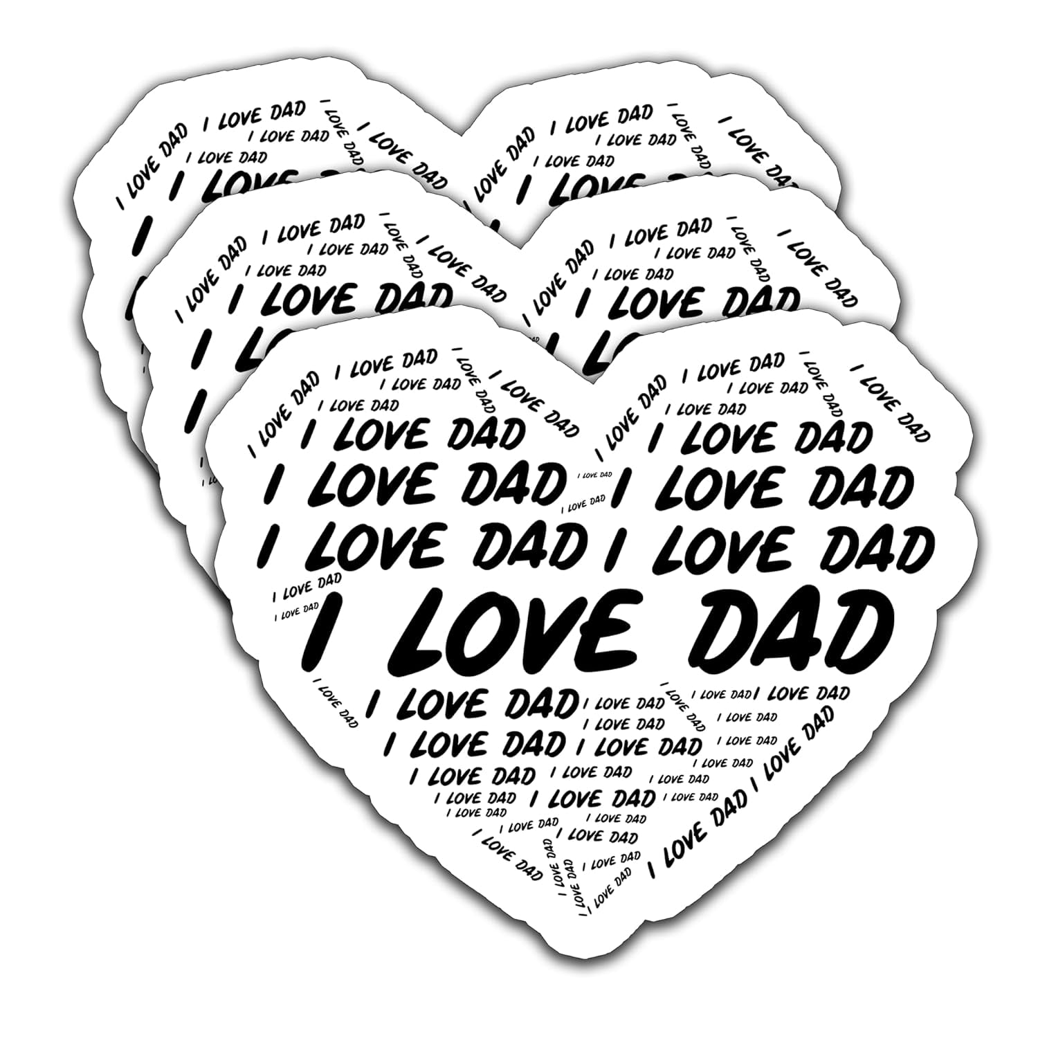 Stickly I Love Dad Sticker Inspirational Dad Stickers Dad Decal Father ...