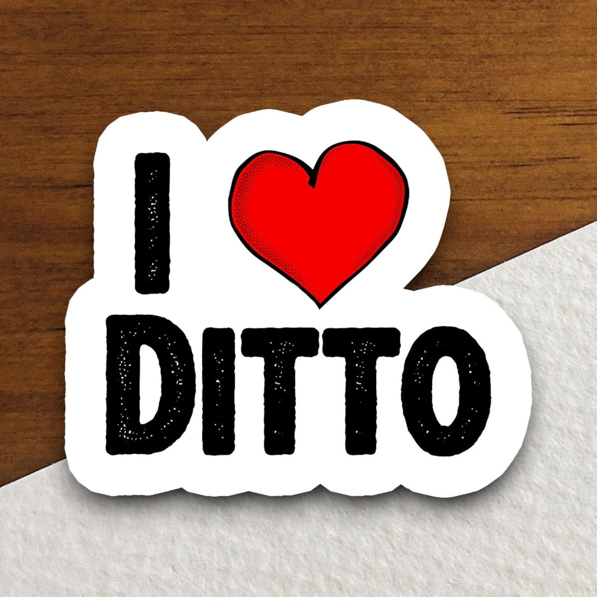 Stickly I Love Ditto Sticker, Pokémon Sticker, Heart Sticker, Love ...
