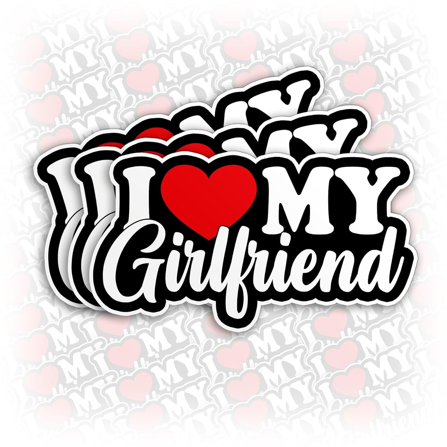 Stickly I Love My Girlfriend Sticker I Heart My Girlfriend Stickers ...