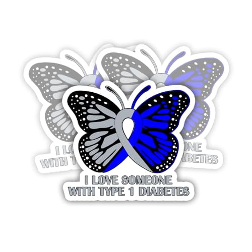 Stickly I Love Someone With Type 1 Diabetes Sticker, T1D Diabetes ...