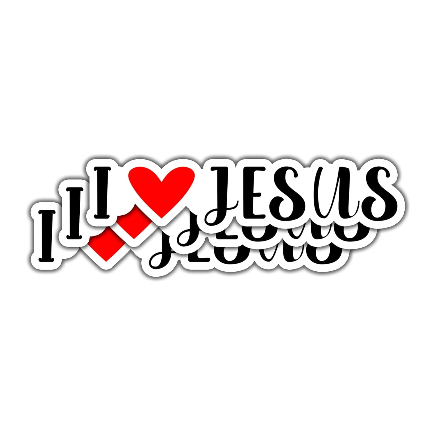 Stickly I Love Sticker Christian Bible Verse Vinyl Decal Motivation ...