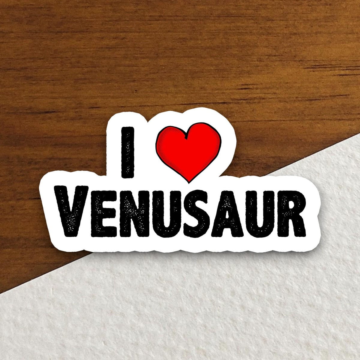 Stickly I Love Venusaur Sticker, Pokémon Sticker, Heart Sticker, Love ...