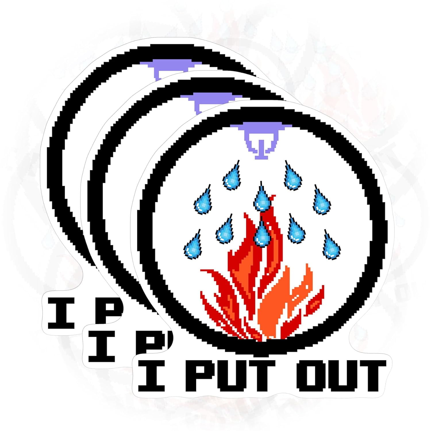 Stickly I Put Out Fire Sprinkler Fitter Sticker Blue Collar Dad Gift ...