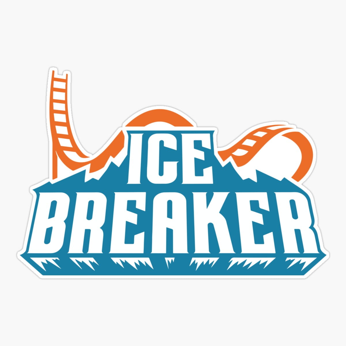 Stickly Ice Breaker Logo Design Sticker, Phone Decal Water Bottle ...