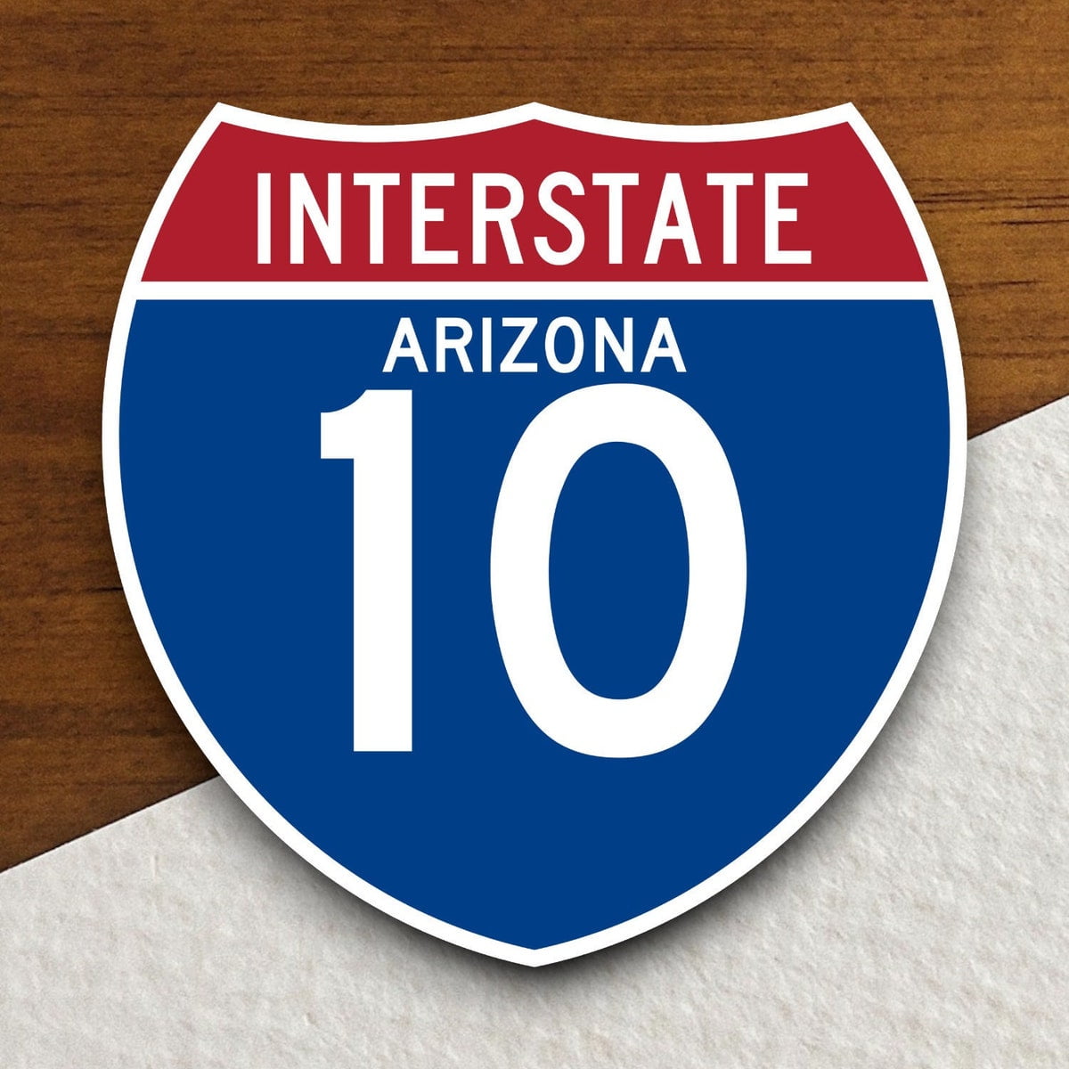Stickly Interstate Route 10 Arizona Sticker, Interstate Highway Sign ...