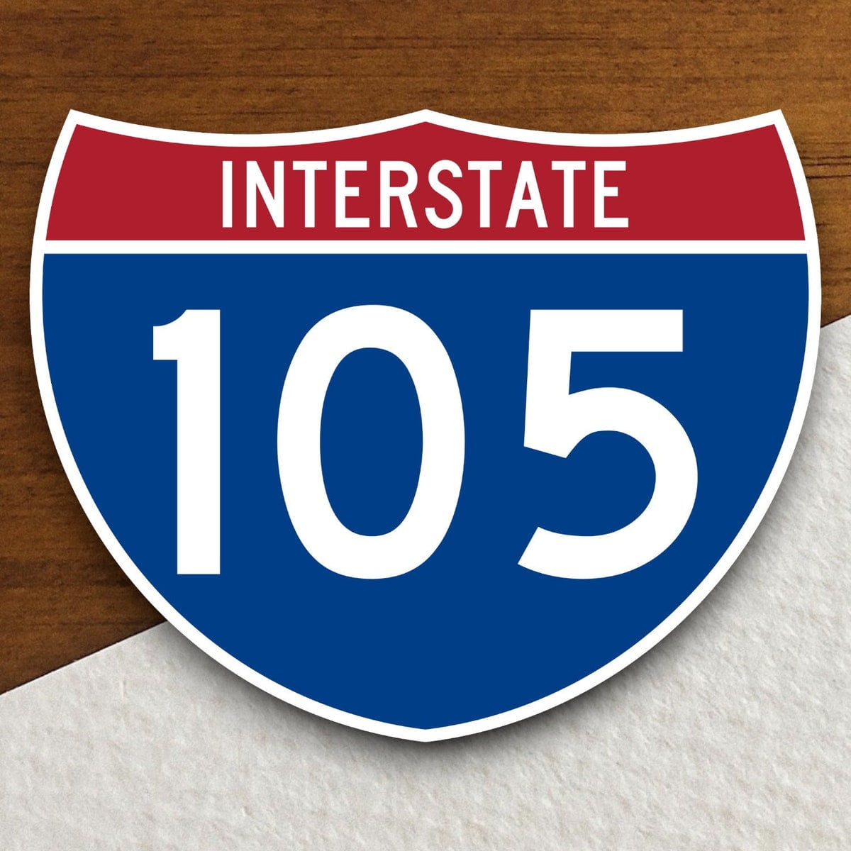 Stickly Interstate Route 105 Sticker, Interstate Highway Sign ...