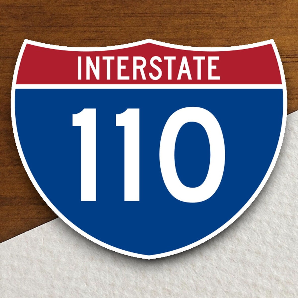 Stickly Interstate Route 110 Sticker, Interstate Highway Sign ...
