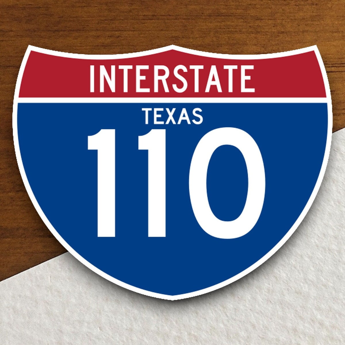 Stickly Interstate Route 110 Texas Sticker, Interstate Highway Sign ...
