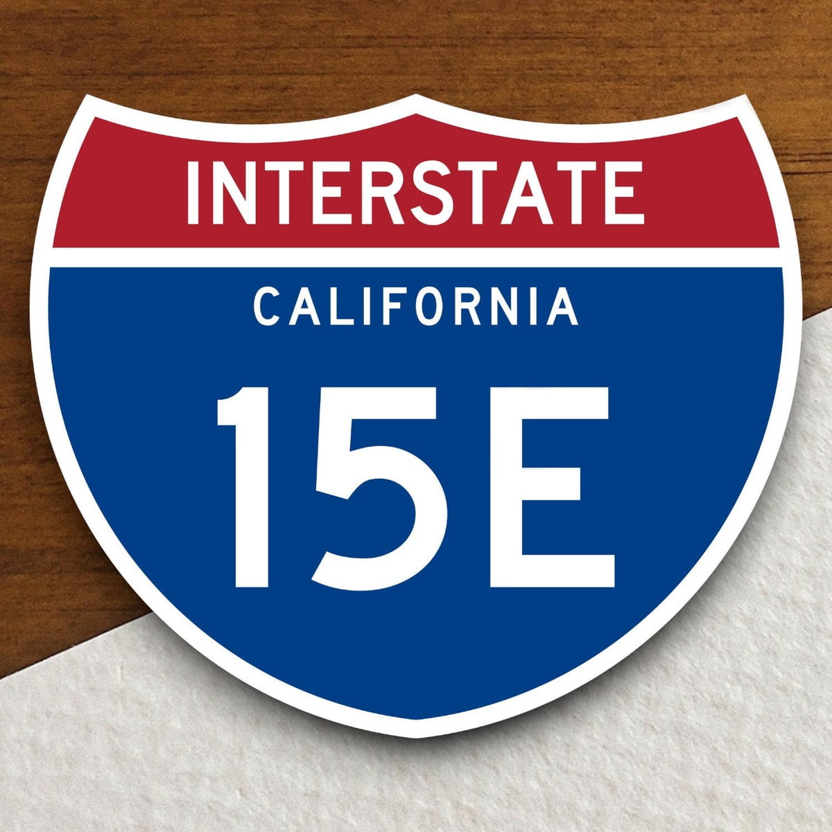 Stickly Interstate Route 15E California Sticker, Interstate Highway ...