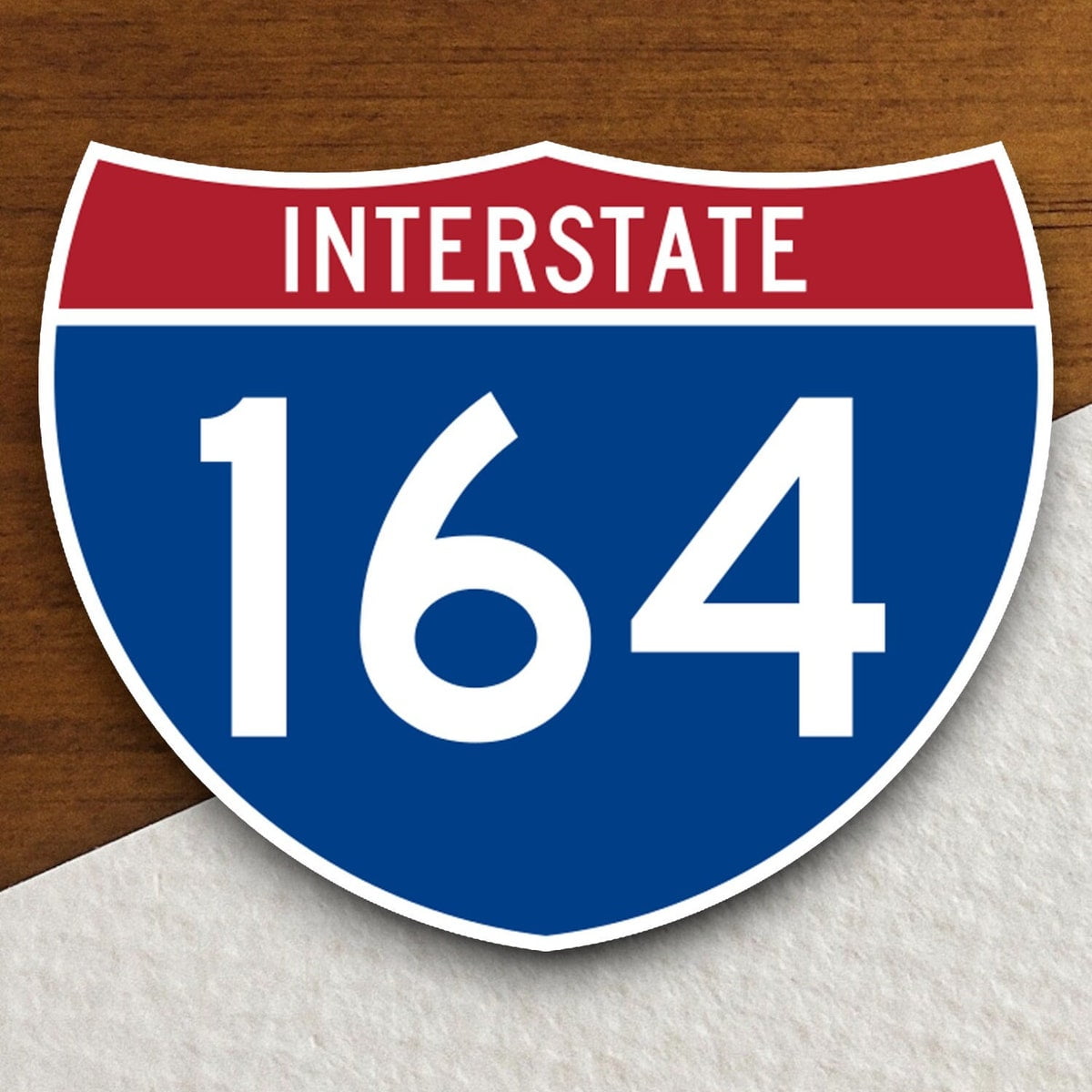 Stickly Interstate Route 164 Sticker, Interstate Highway Sign ...