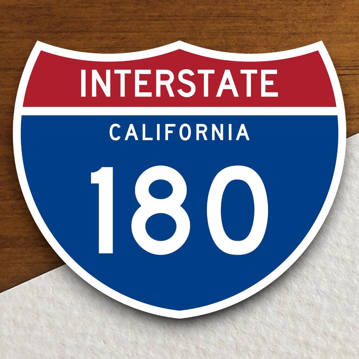Stickly Interstate Route 180 California Sticker, Interstate Highway ...
