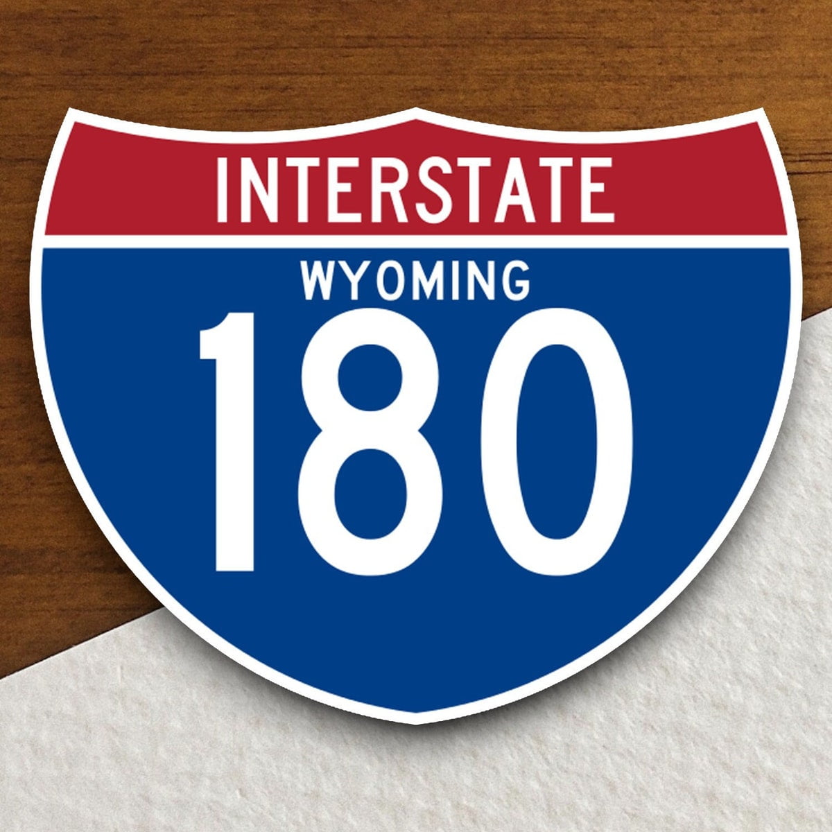 Stickly Interstate Route 180 Wyoming Sticker, Interstate Highway Sign ...