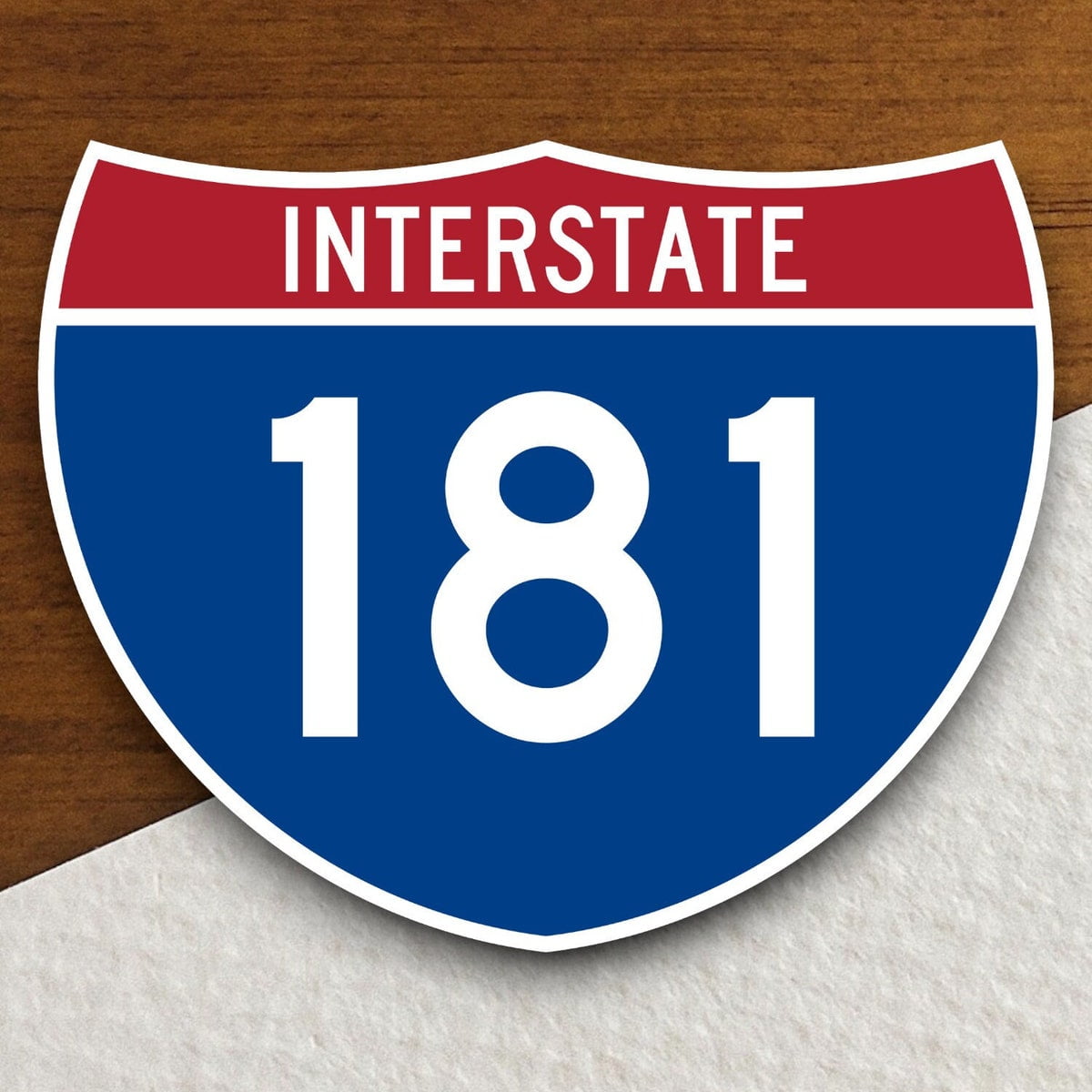 Stickly Interstate Route 181 Sticker, Interstate Highway Sign ...