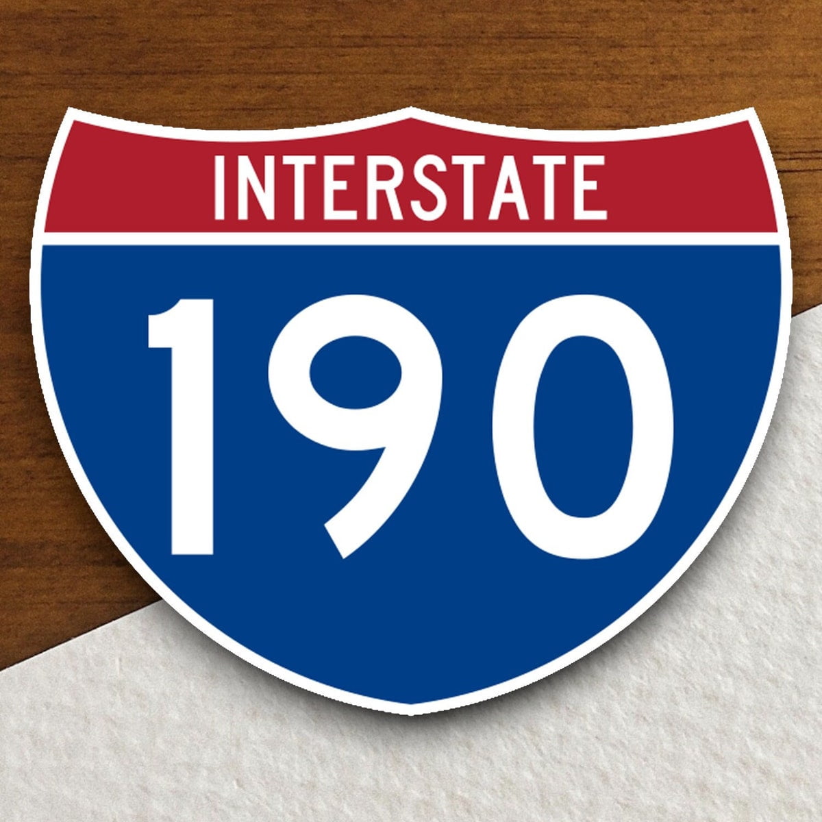 Stickly Interstate Route 190 Sticker, Interstate Highway Sign ...