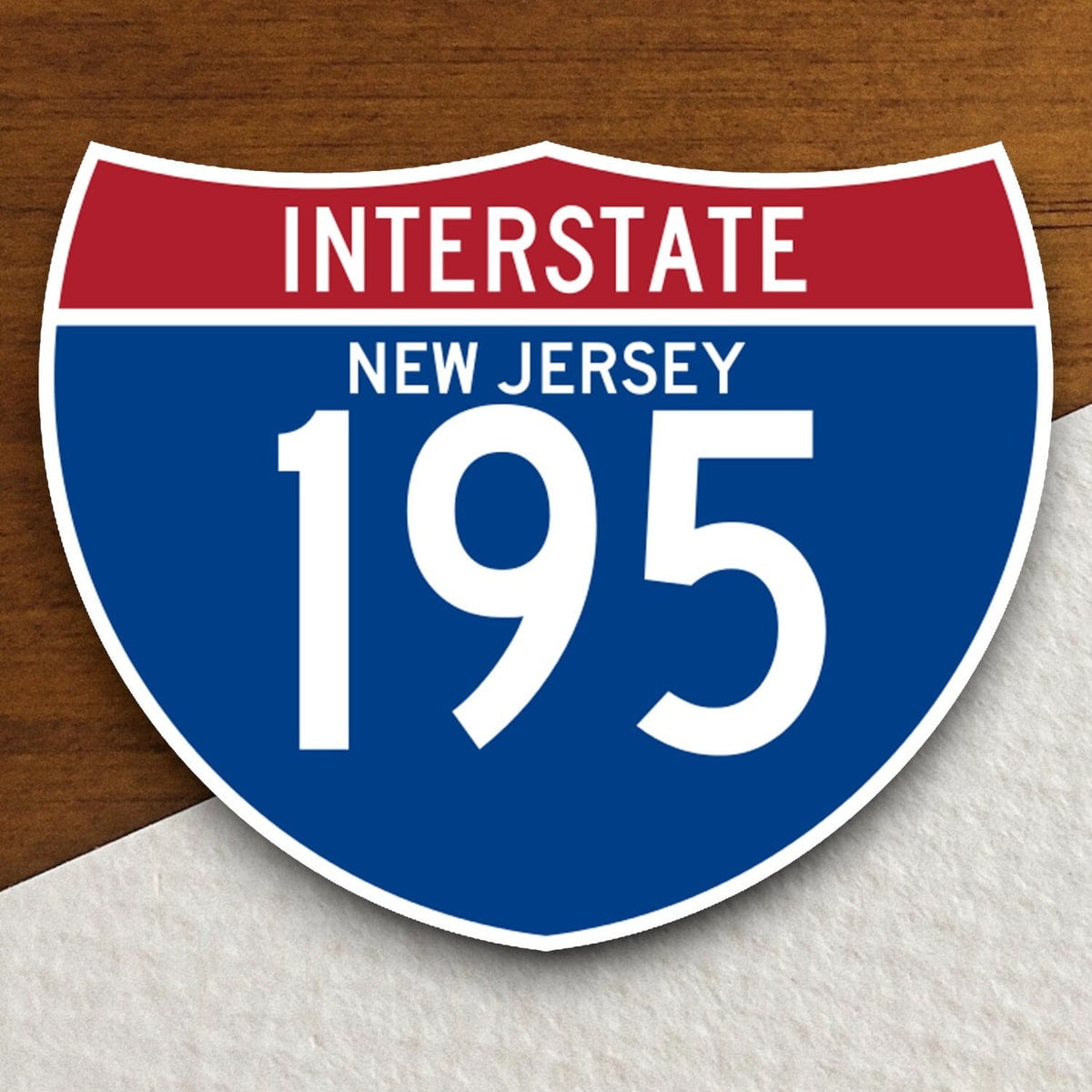 Stickly Interstate Route 195 New Jersey Sticker, Interstate Highway ...