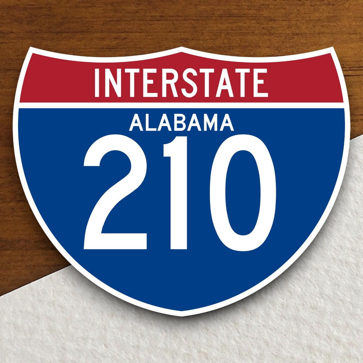 Stickly Interstate Route 210 Alabama Sticker, Interstate Highway Sign ...