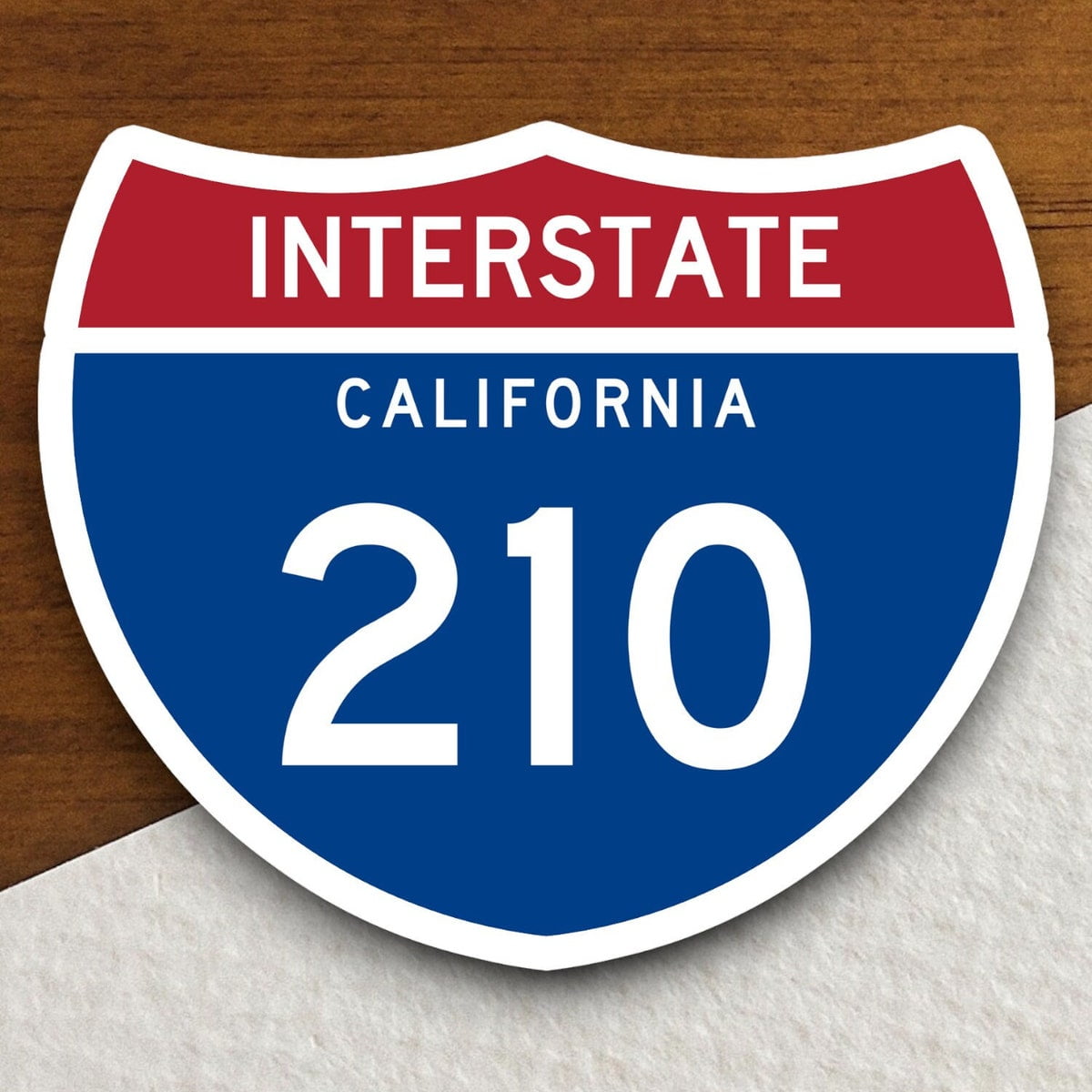Stickly Interstate Route 210 California Sticker, Interstate Highway ...