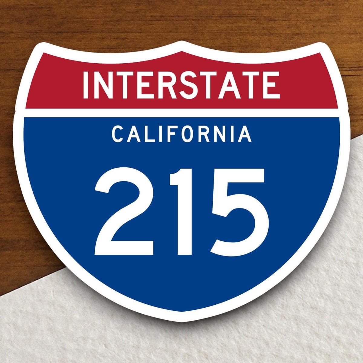 Stickly Interstate Route 215 California Sticker, Interstate Highway ...