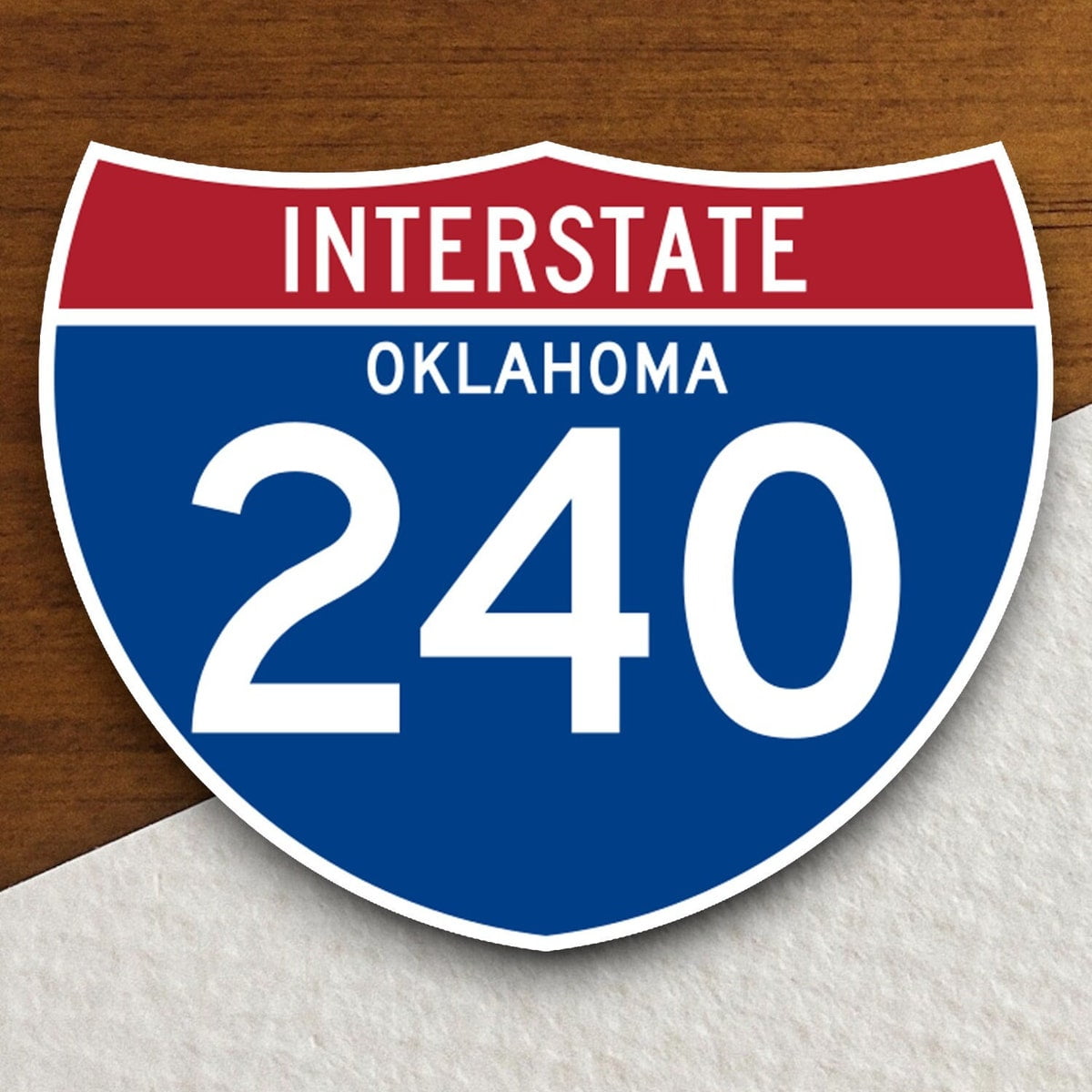 Stickly Interstate Route 240 Oklahoma Sticker, Interstate Highway Sign ...