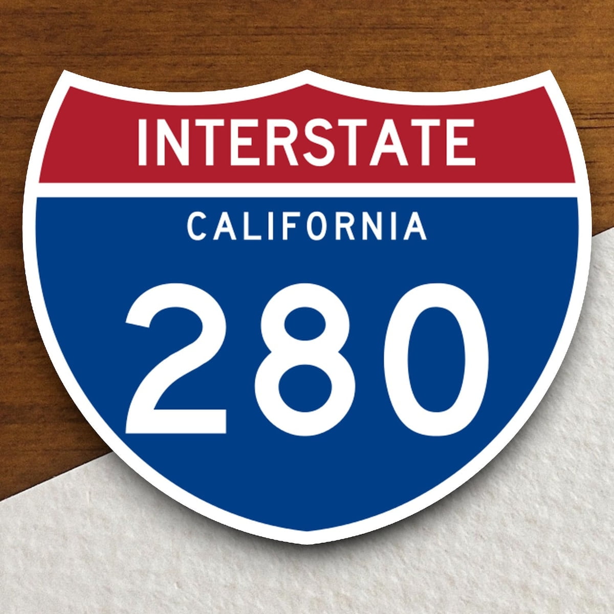Stickly Interstate Route 280 California Sticker, Interstate Highway ...