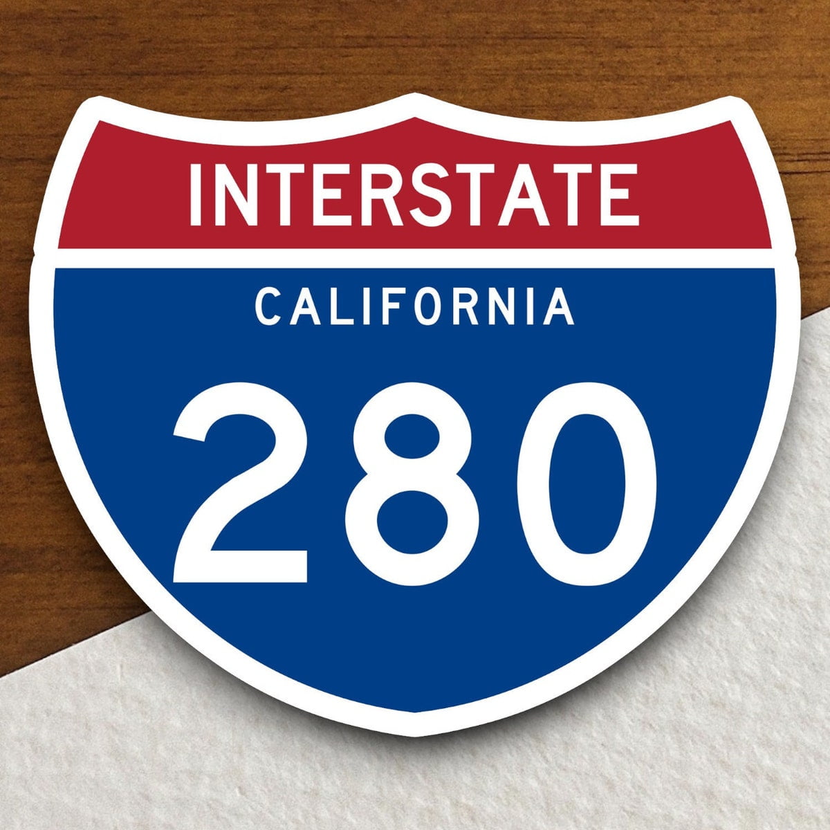 Stickly Interstate Route 280 California Sticker , , Interstate Highway ...