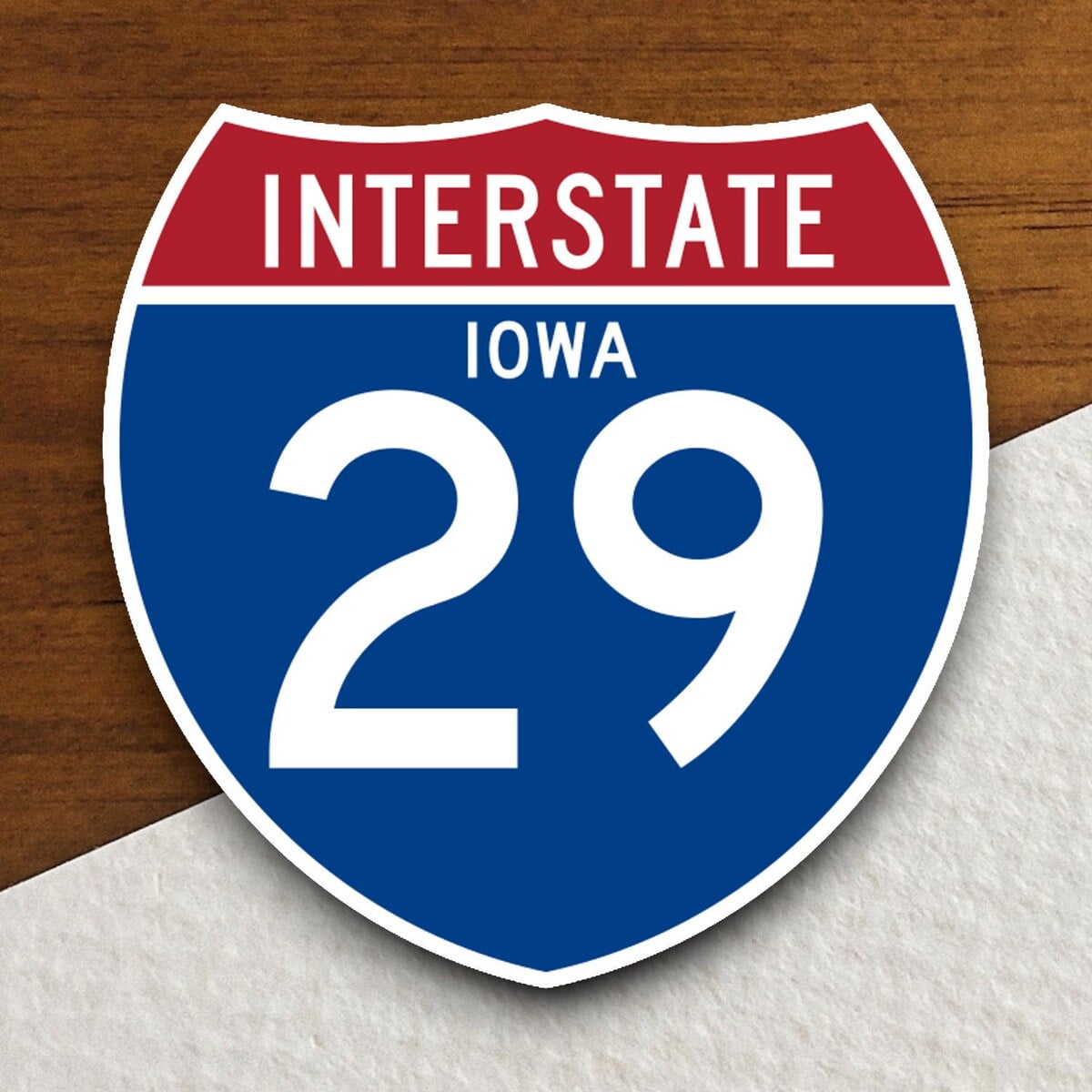 Stickly Interstate Route 29 Iowa Sticker, Interstate Highway Sign ...