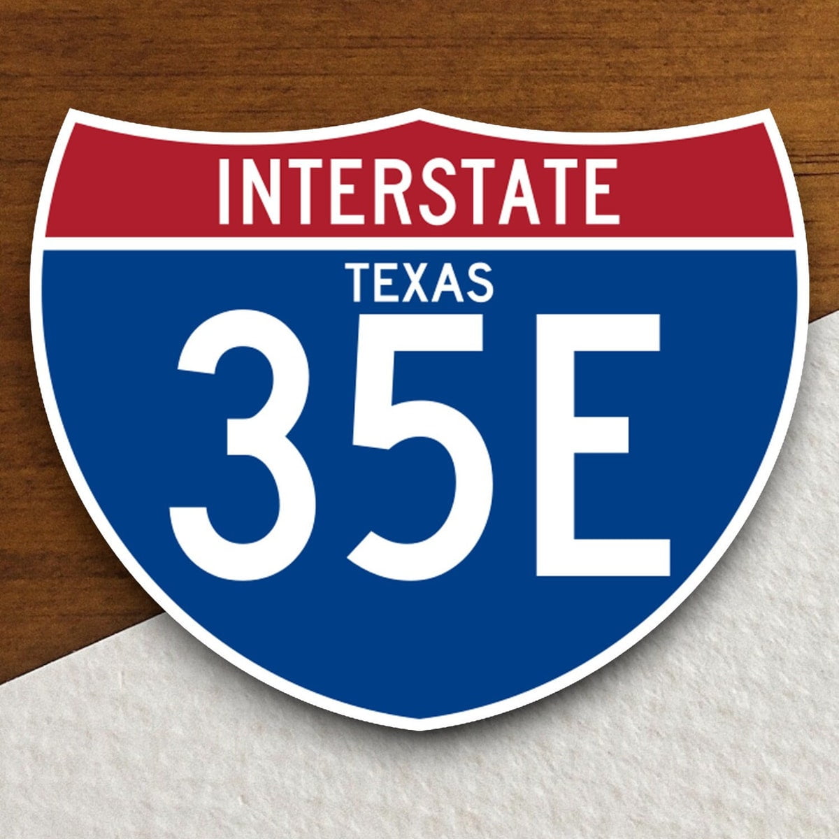 Stickly Interstate Route 35E Texas Sticker, Interstate Highway Sign Expressway Stickers, Highway ...
