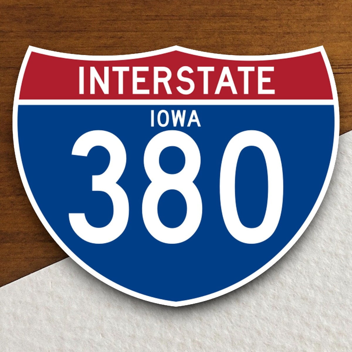 Stickly Interstate Route 380 Iowa Sticker, Interstate Highway Sign ...