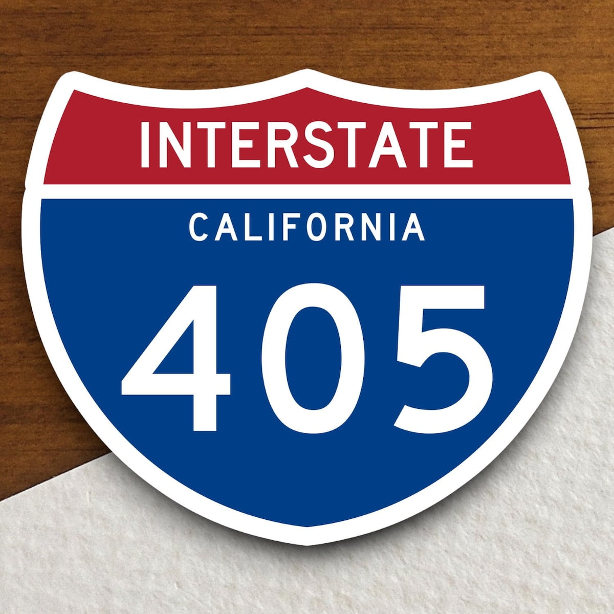Stickly Interstate Route 405 California Sticker, Interstate Highway ...